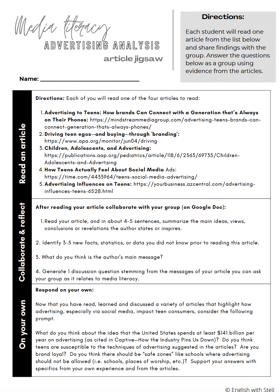 5 innovative approaches for teaching media literacy - English with Steil