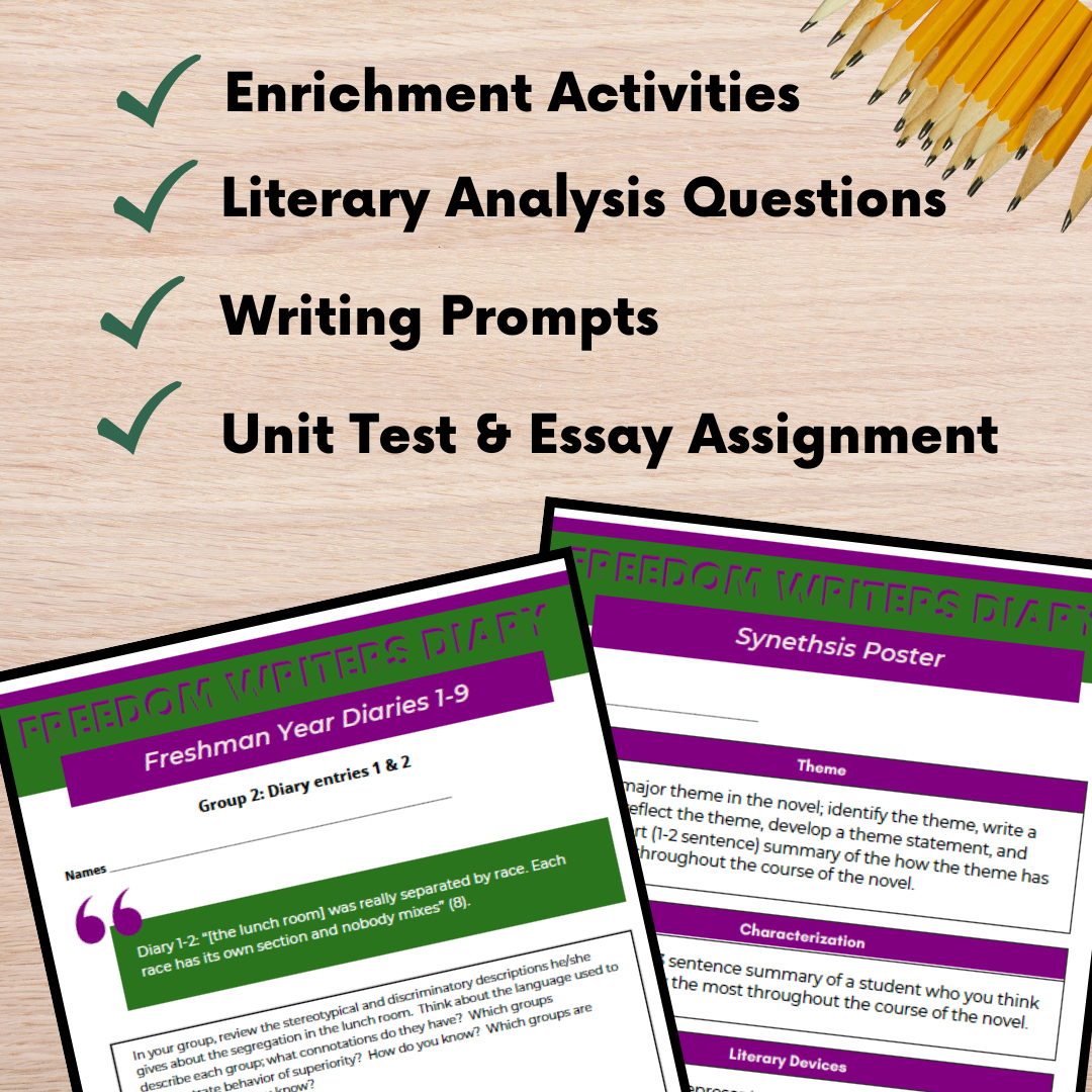A Complete Guide to Teaching Freedom Writers Diary - English with Steil
