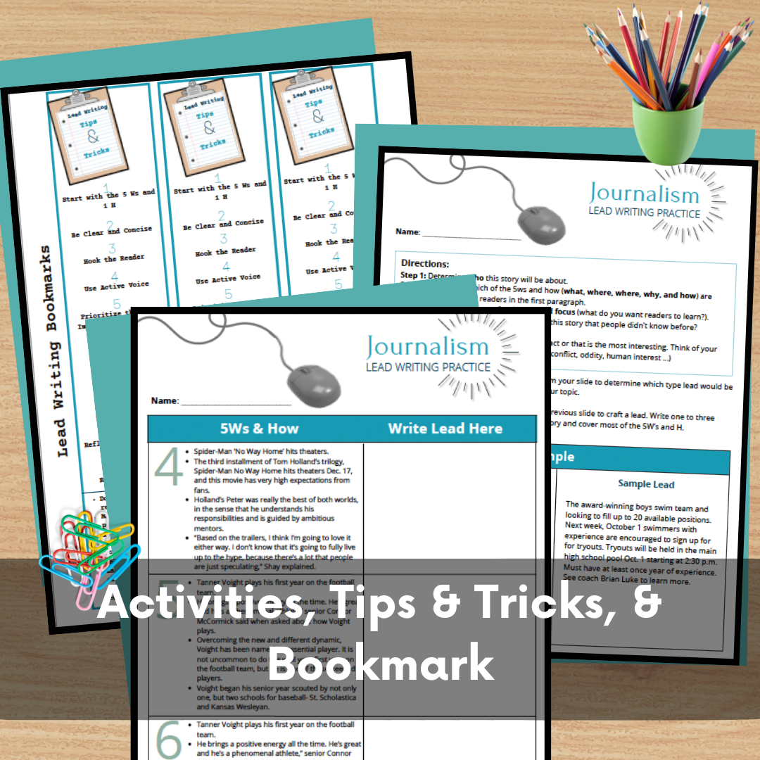 20 Quick Tips for Writing Newspaper Lead Paragraphs 🦋 - English with Steil