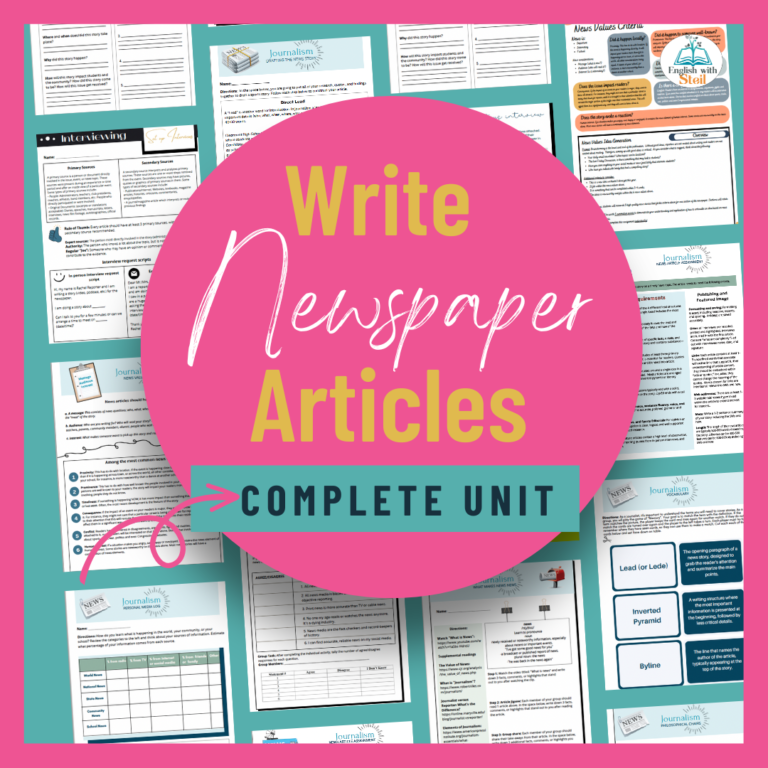 Why Teaching Newspaper Writing is Essential: Tips and Tricks for ...