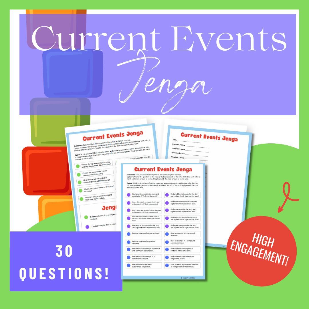 Three Engaging Ways to Gamify Current Events - English with Steil