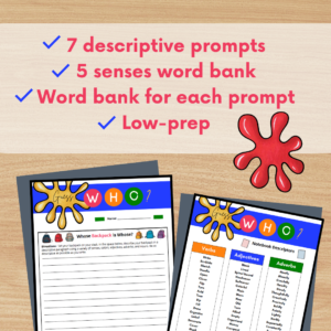 Fun descriptive writing activities to engage students - English with Steil